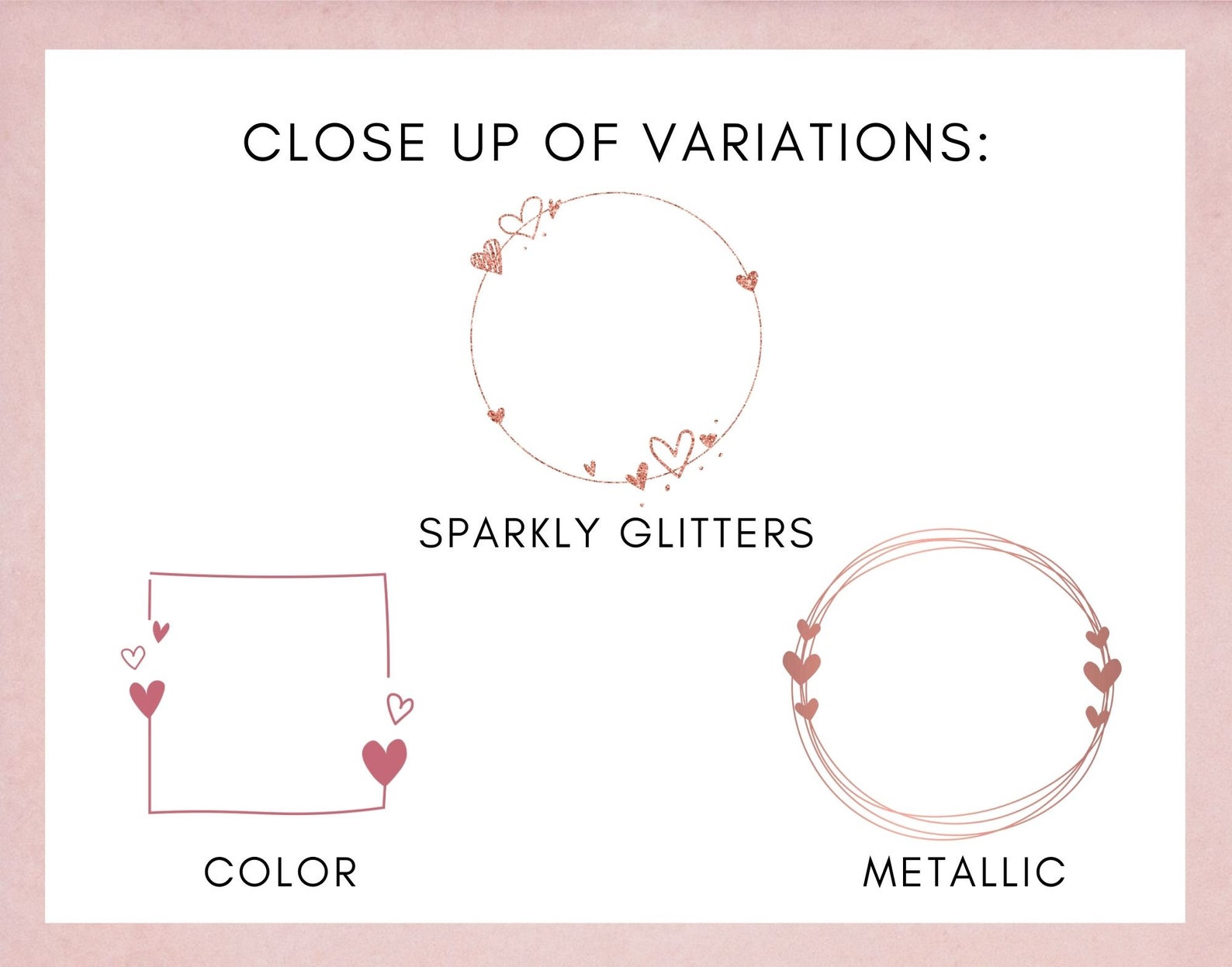 24 Rose Gold Frame Clipart, Rose Gold Frames Clipart, Rose Gold Square ...