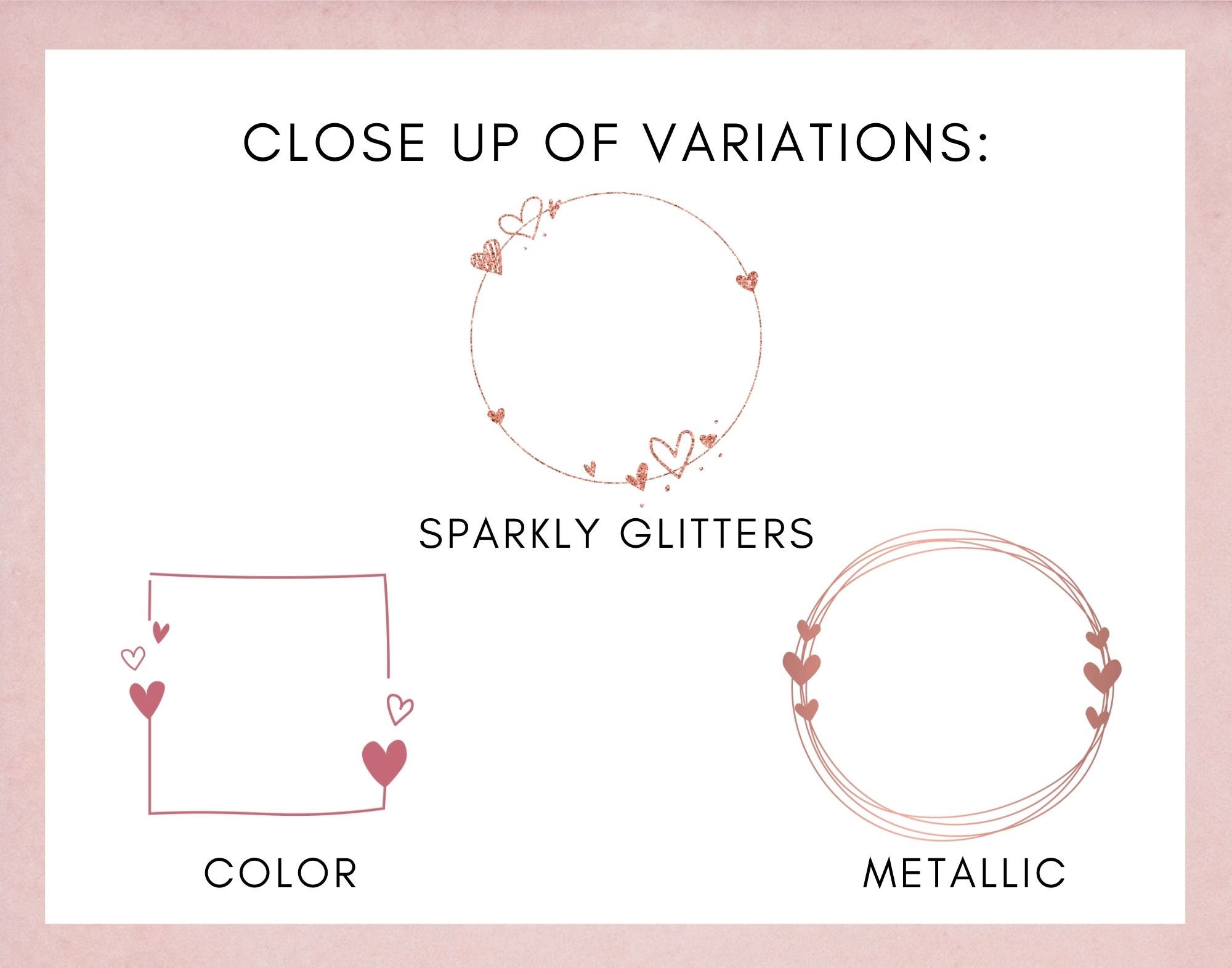 24 Rose Gold Frame Clipart, Rose Gold Frames Clipart, Rose Gold Square ...