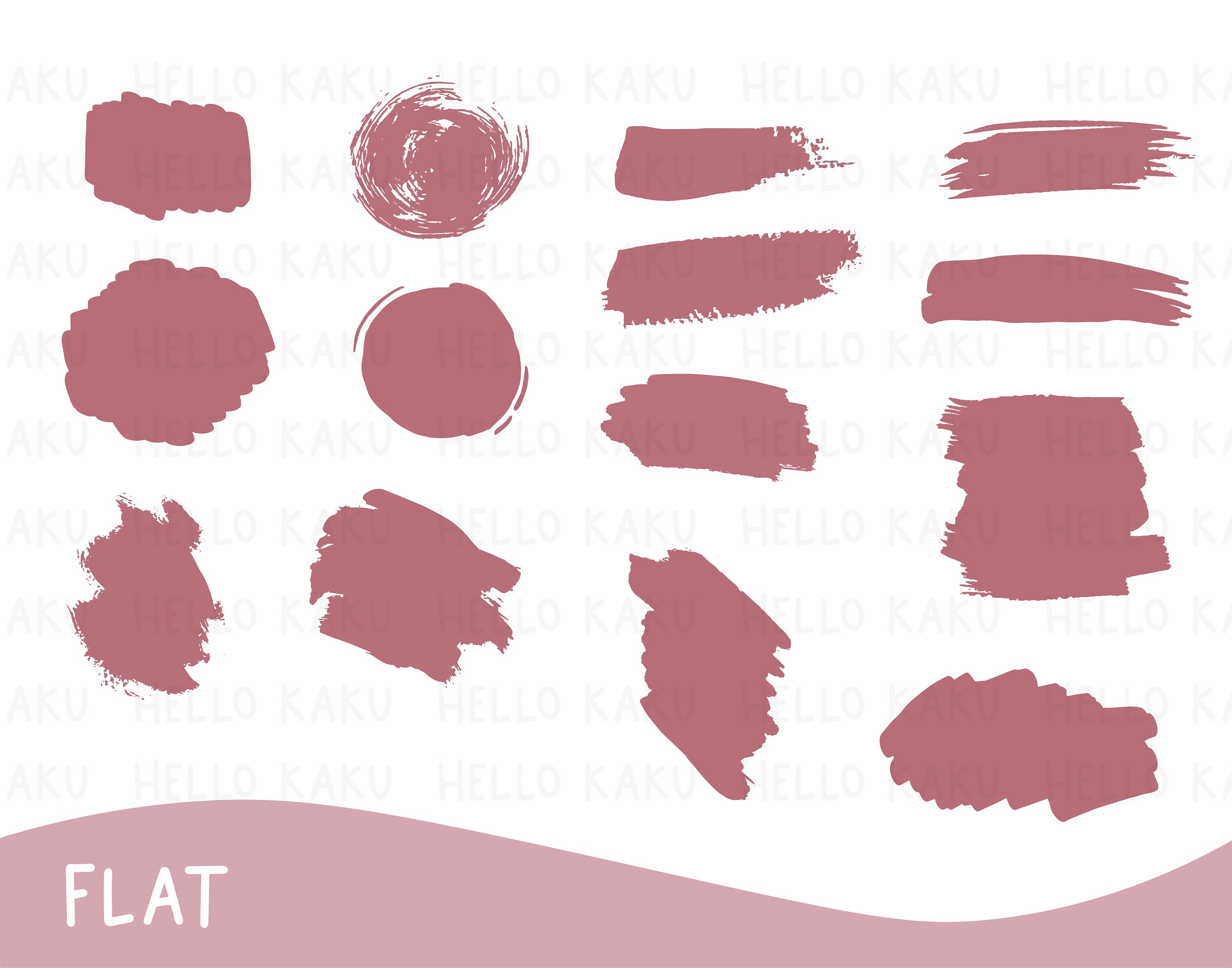 56 Rose Gold Brush Strokes Clipart, Brushstrokes PNG, Paint Brush ...
