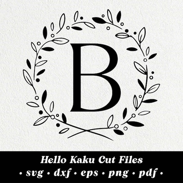 Monogram Letter B - Etsy