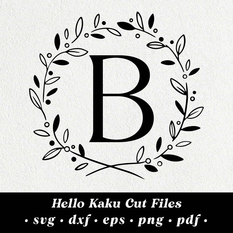 B Split Letter Monogram - Etsy