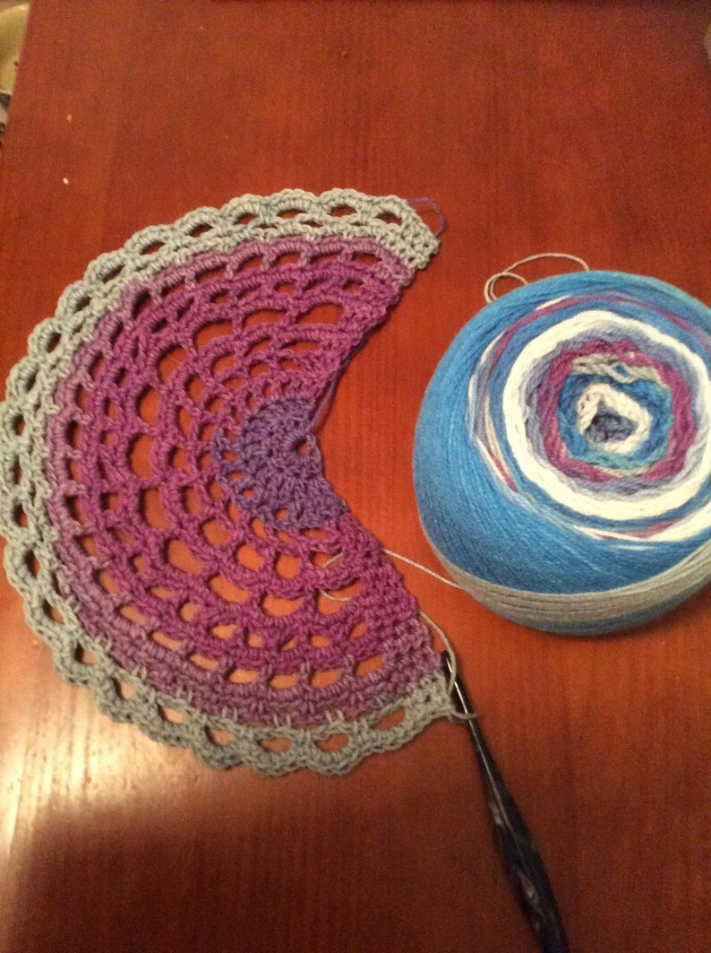 Crochet Shawl Pattern - the Toontown Shawl - Easy Crochet Pattern - PDF ...