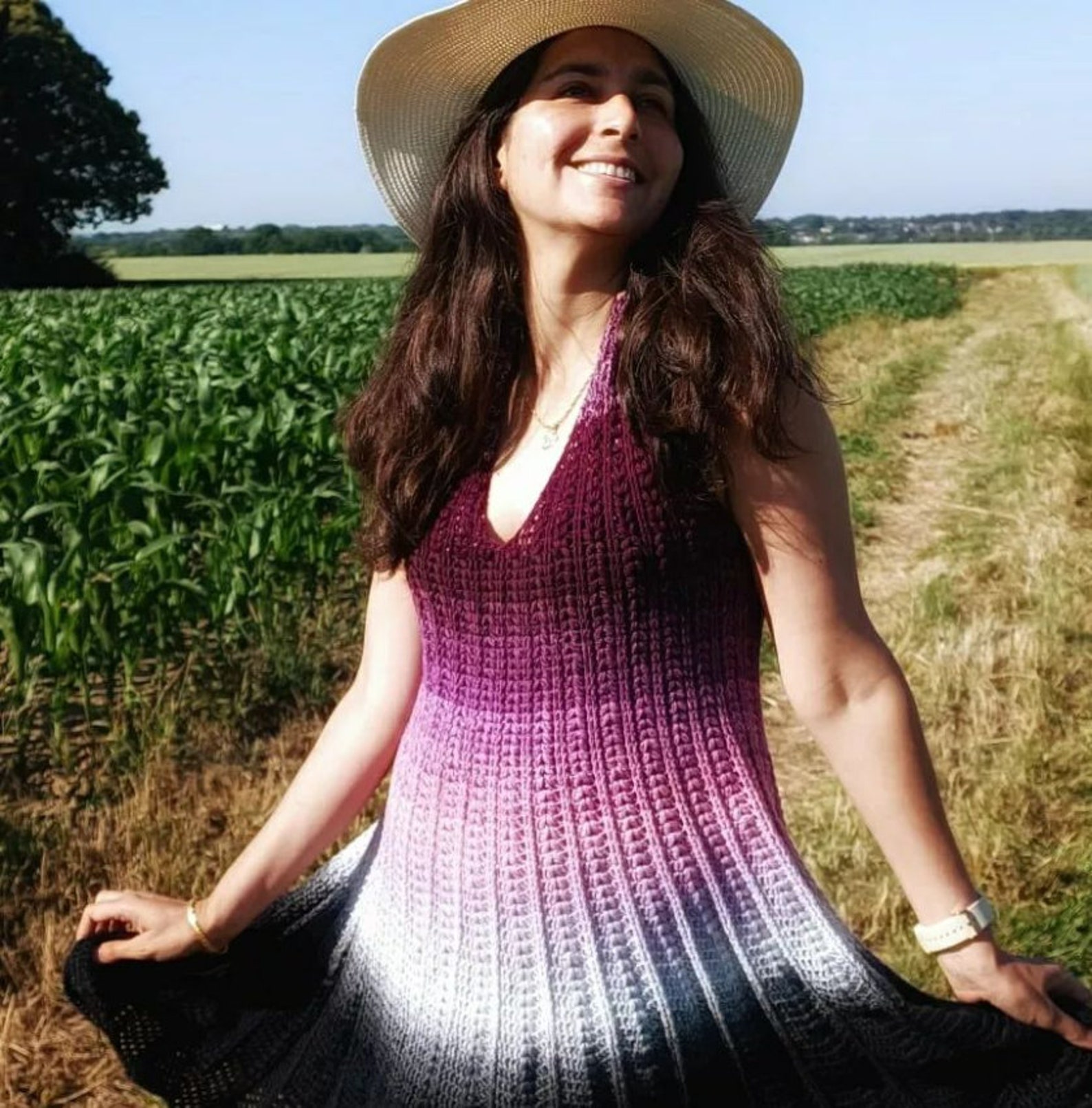 Crochet Dress Pattern - Florin Summer Dress - Intermediate Crochet ...