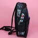 Game Over Black Printed Nylon Backpack - Retro Style - Gaming - School ...