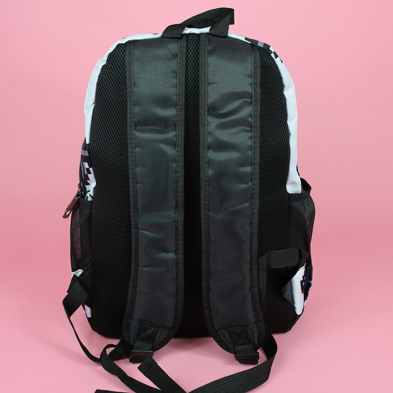 Game Over White Printed Nylon Backpack - Retro Style - Gaming - 90s ...