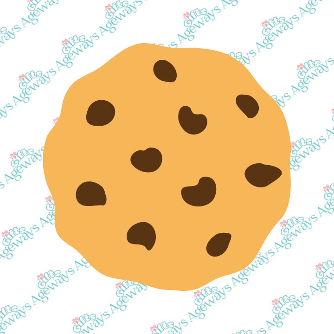 Chocolate Chip Cookie SVG Instant Download | Chocolate Chip Cookie SVG ...