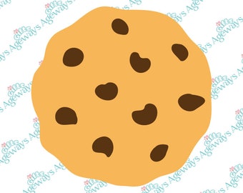 Chocolate Chip Cookie SVG and PNG Files (Download Now) - Etsy