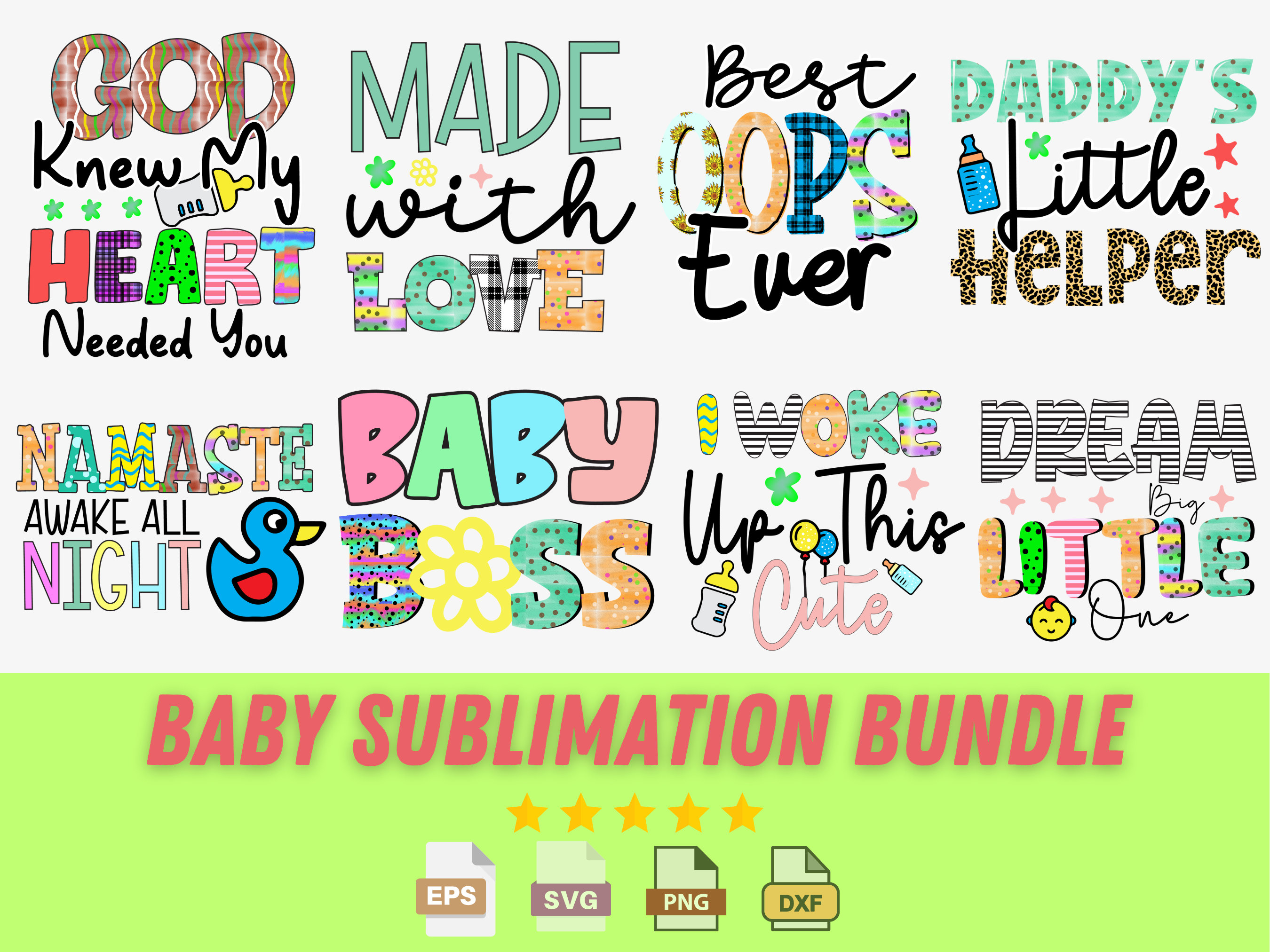 Funny Baby Sayings PNG Bundle – Sublimation Designs (digital Download ...