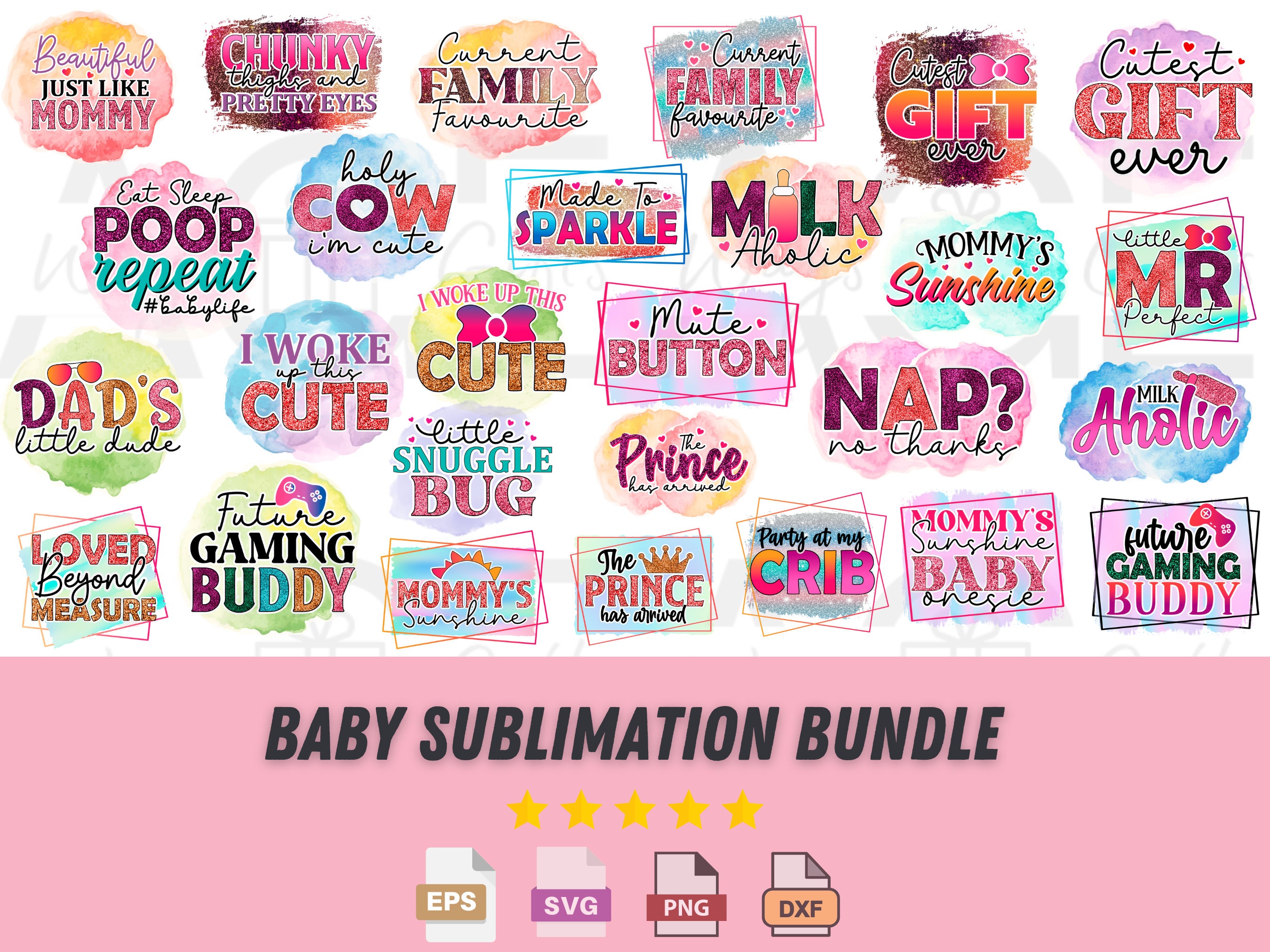 27 Adorable Baby Sublimation Designs - Perfect for Sublimation ...