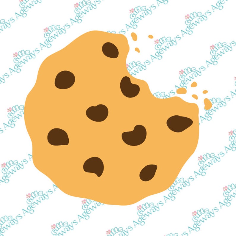Chocolate Chip Cookie SVG Cut Files | Cricut, Silhouette (digital ...
