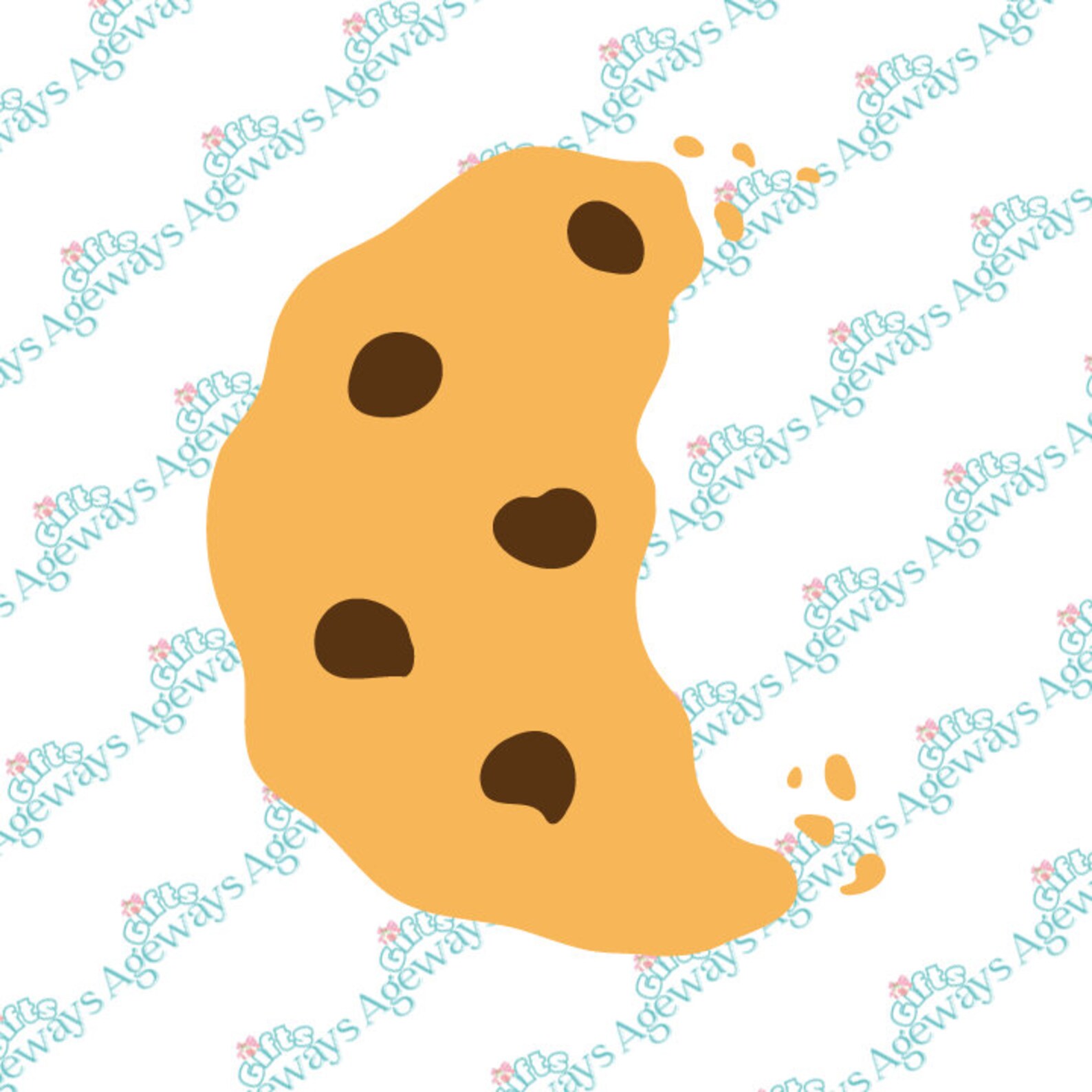 Chocolate Chip Cookie SVG Cut Files | Cricut, Silhouette (digital ...