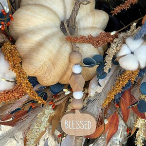 Fall Boho Wreath for Front Door, Fall Boho Decor for Porch, Thankful ...