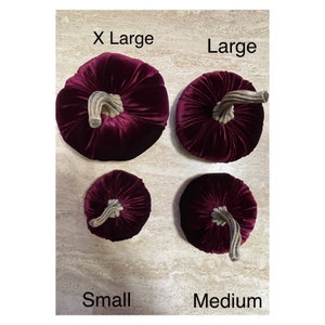 Fall Velvet Pumpkin Set, Multi Color Fabric Pumpkins, Handmade Pumpkins ...