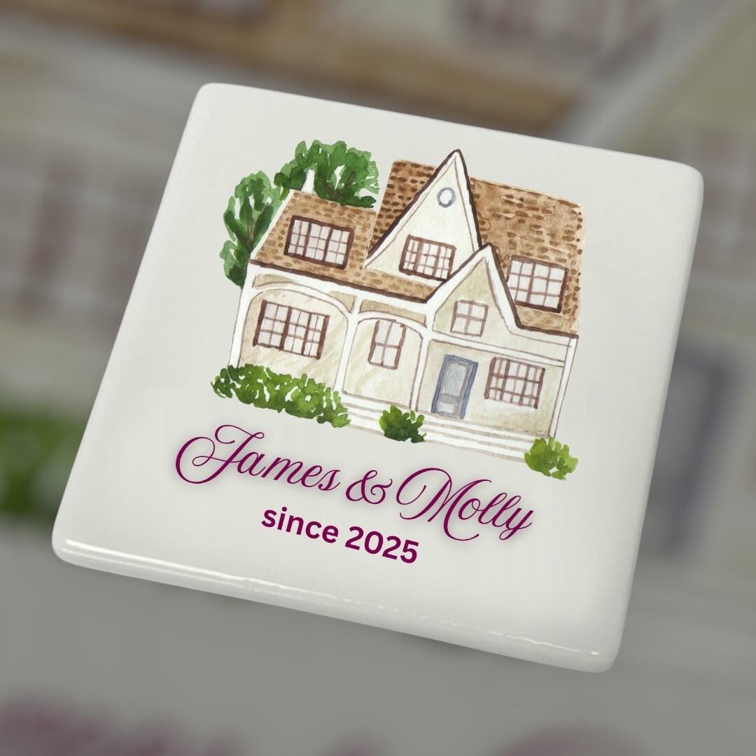 Personalized Ceramic Fridge Magnet – Custom Names for Couples ...