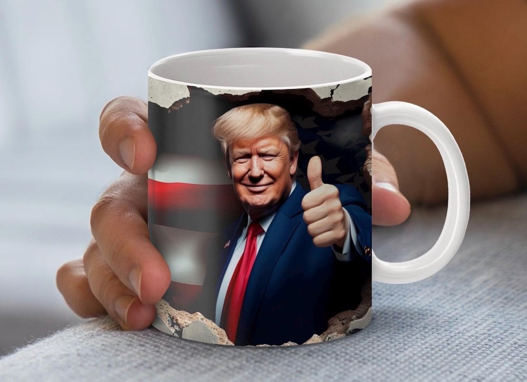Donald Trump 2024 3D Gift Mug, MAGA Theme, President Trump Coffee Mug ...
