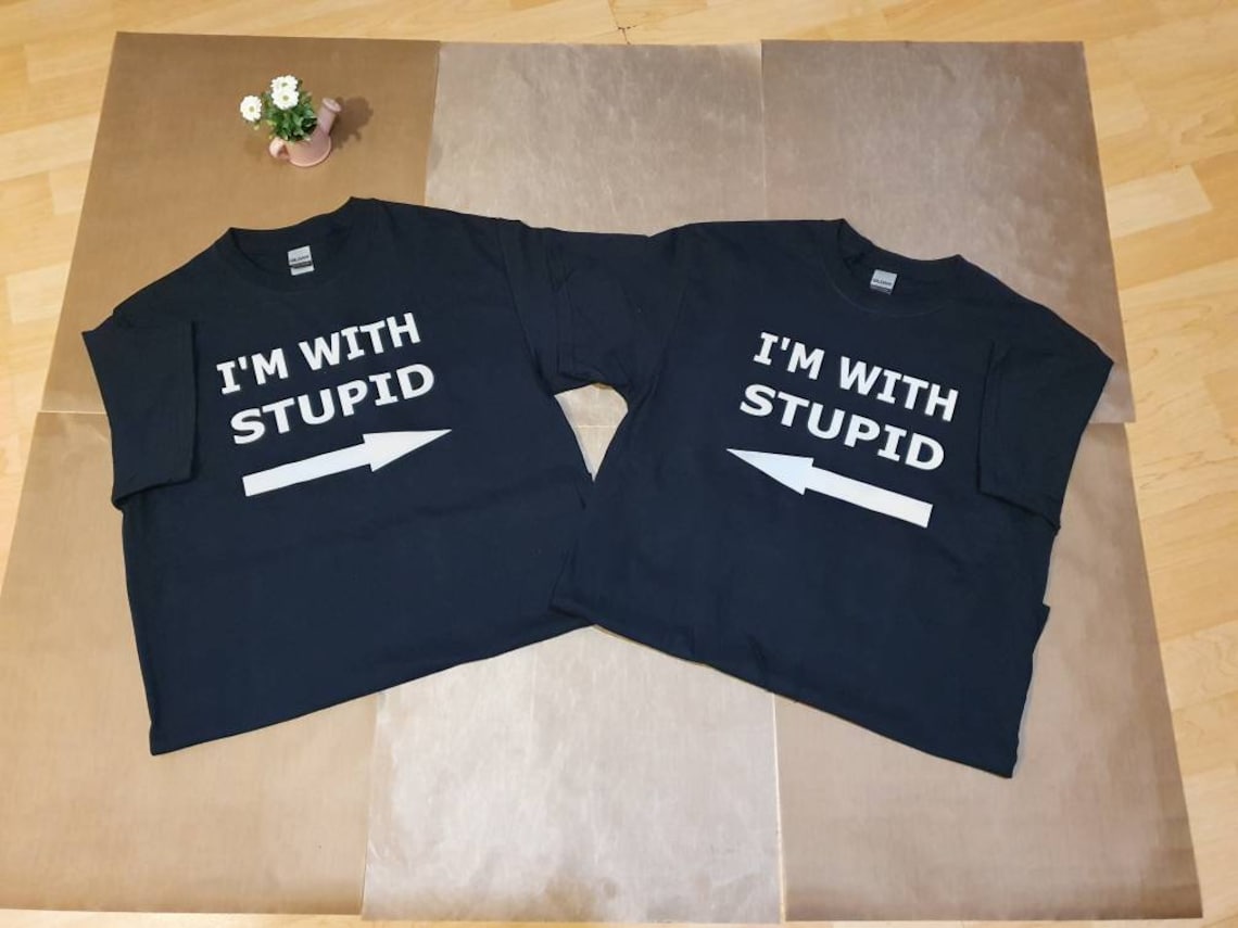 I’m With Stupid Shirt / Matching Couple Shirts / Funny Sarcastic T ...