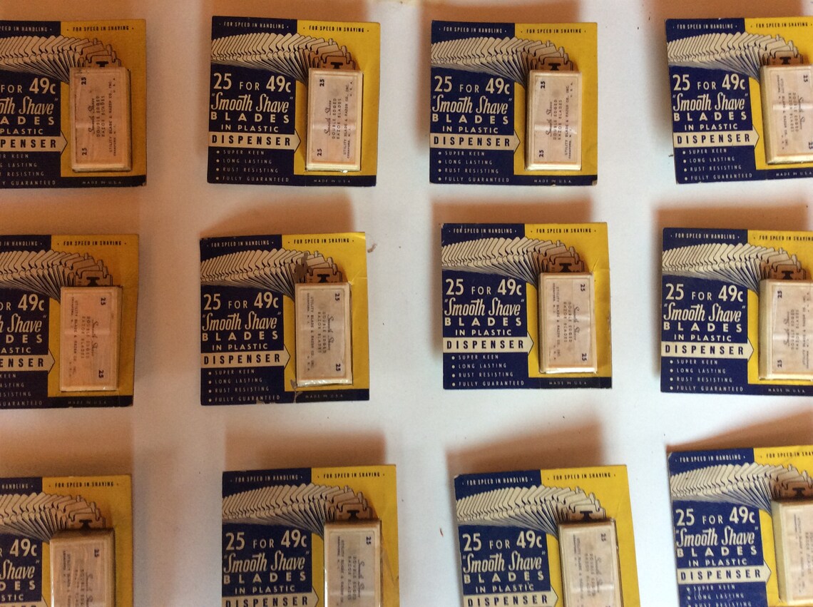 Vintage Razor Blades Package Intact - Etsy