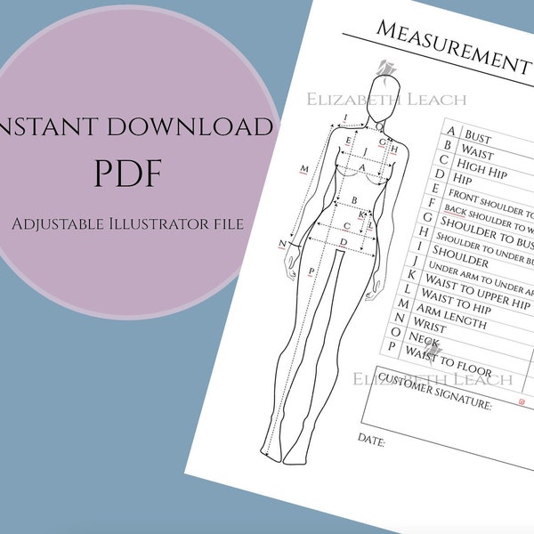 Measurement Sheet for Women - Etsy