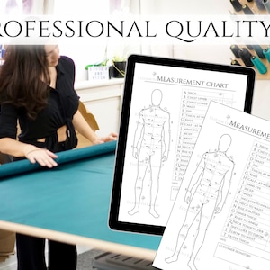 Male Body Measurement Chart for Dressmakers/tailors - Male Body ...