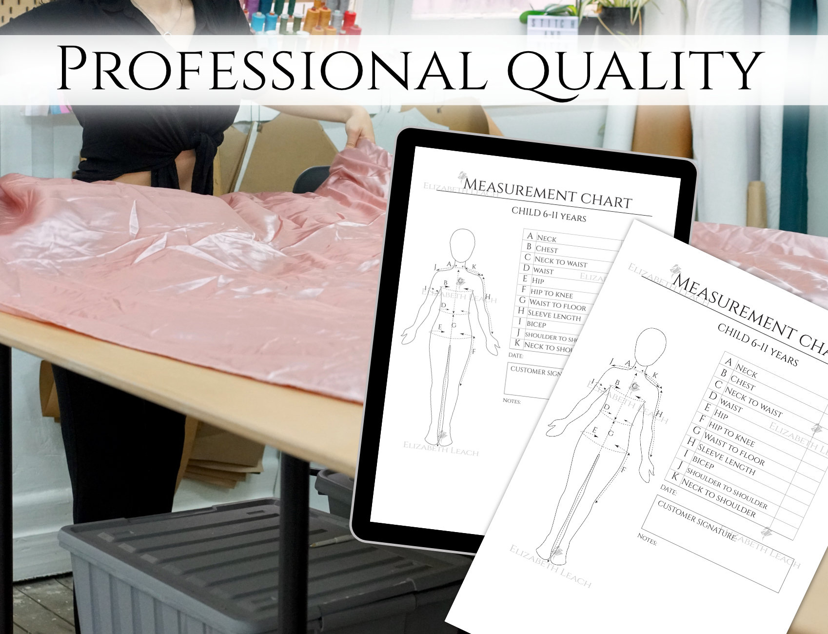 Body Measurement Chart for Dressmakers - Child - Fillable Children's ...