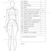 Body Measurement Chart for Dressmakers - Female Body - Fillable Women ...