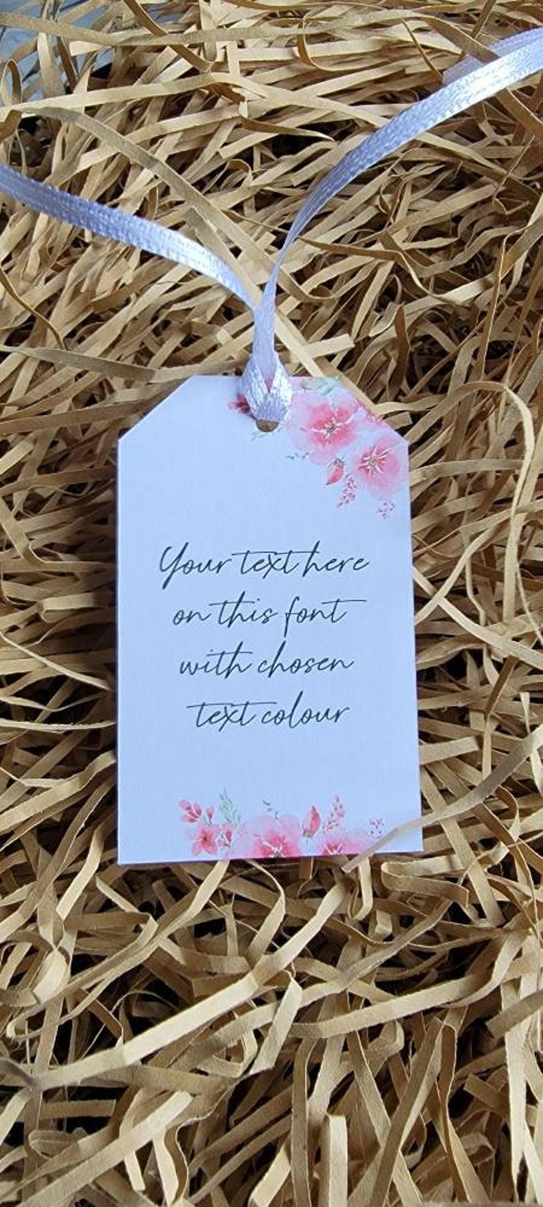 Floral Custom Gift Tag, Personalised Gift Tag for Any Occasion, Thank ...