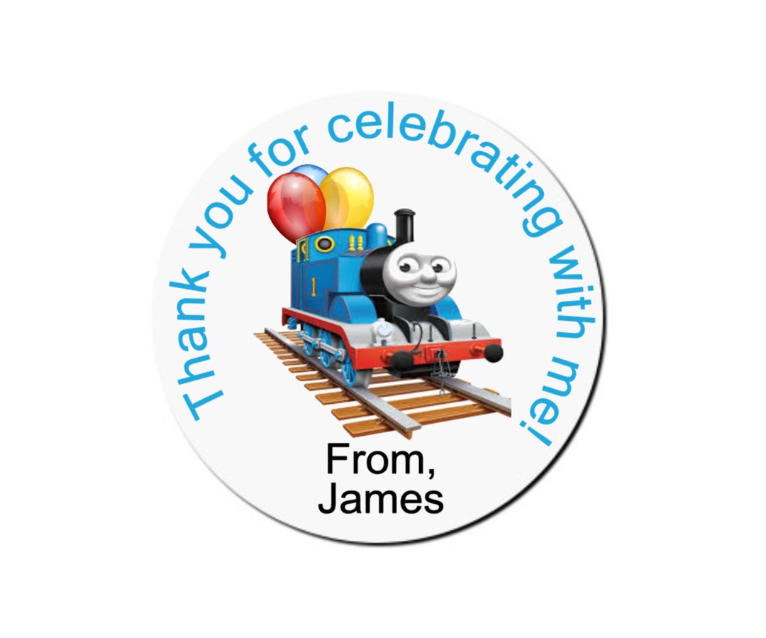 Personalized Thomas the Train Birthday Stickers: Party Favor Stickers ...