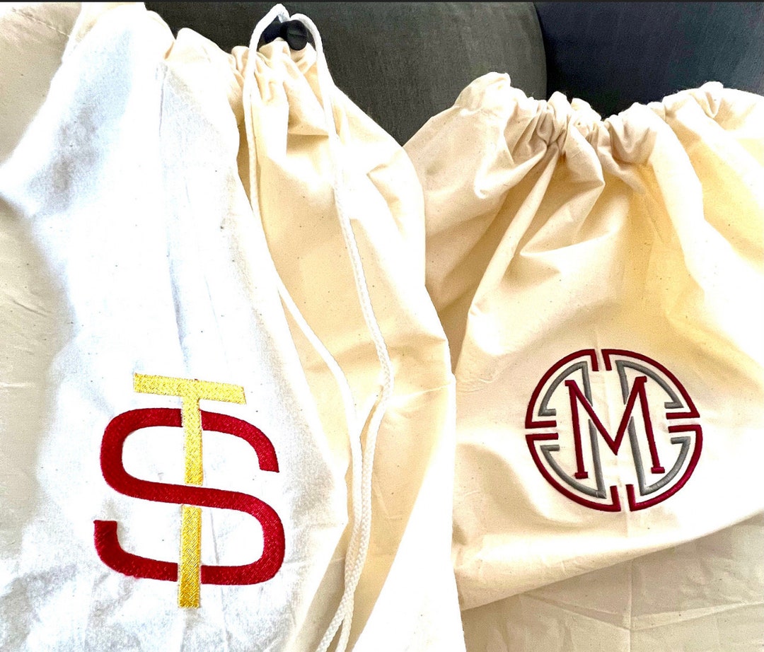 Custom Embroidered Oversized Monogram Laundry Bag : Multiple Styles ...