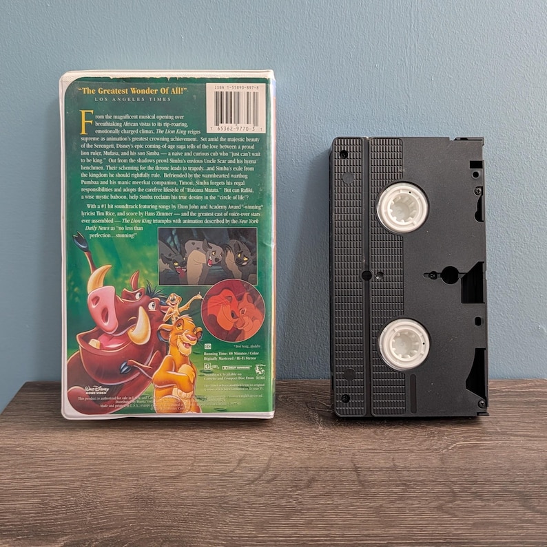 Disney's the Lion King || Vintage VHS - Etsy