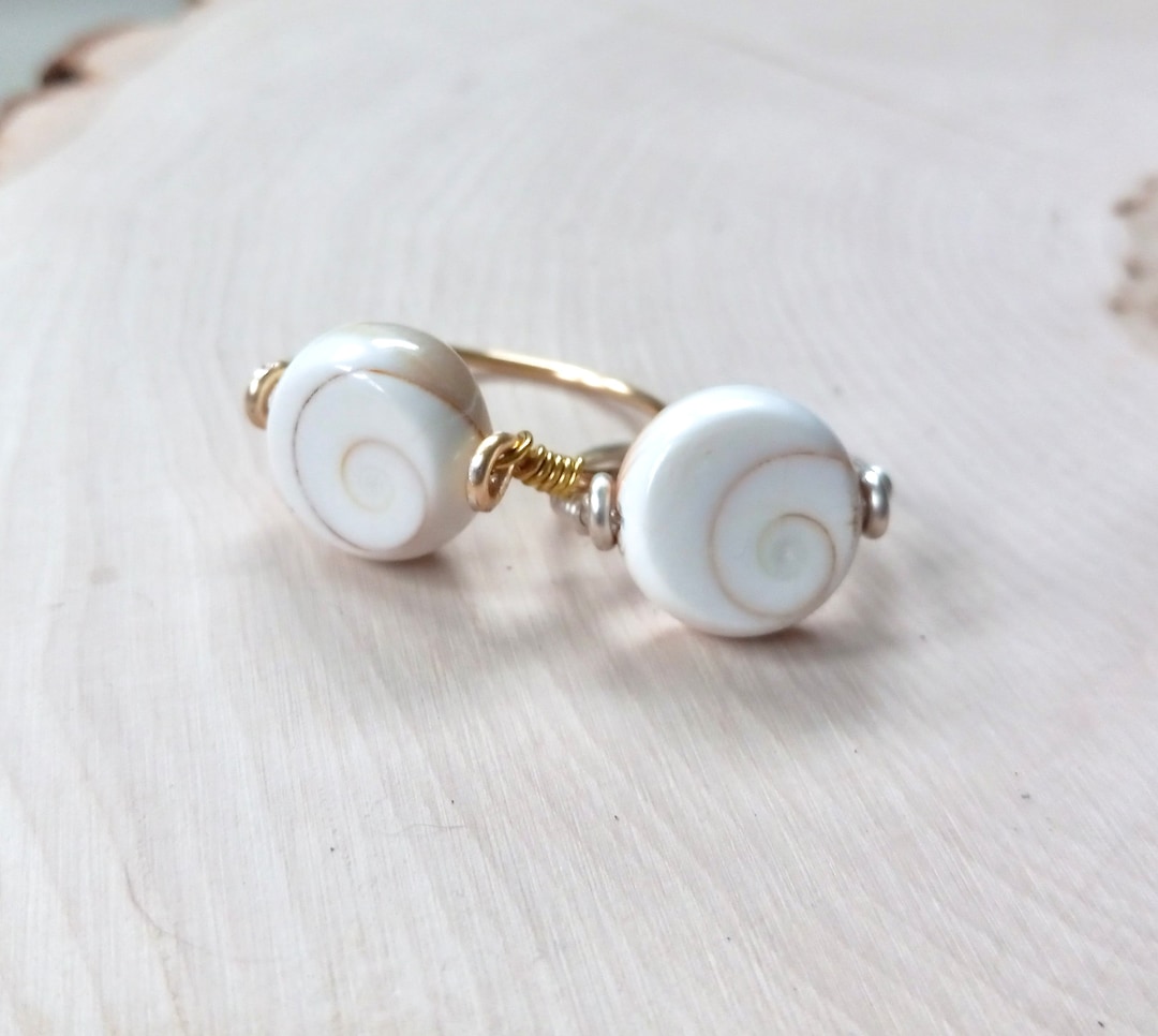 Shell Statement Ring, Eye of Shiva, St. Lucy Eye, Snail Shell, Evil Eye ...