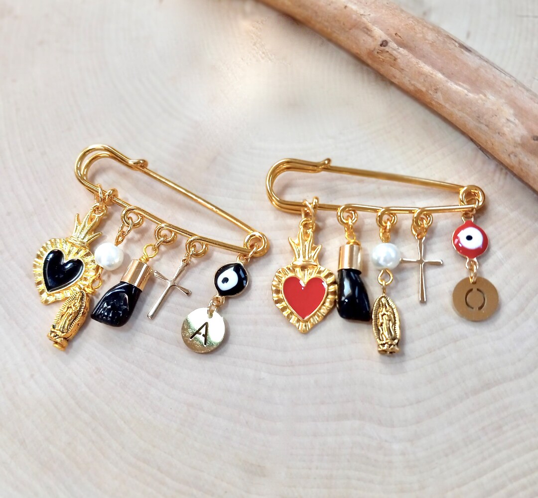 Azabache Baby Pin, Bautismo, Dios Bendiga Al Bebé, Newborn Proteccion ...