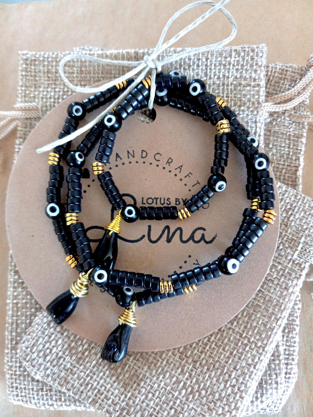 Spanish Azabache Bracelet, Mal De Ojo, Mano Negra, Black Evil Eye ...