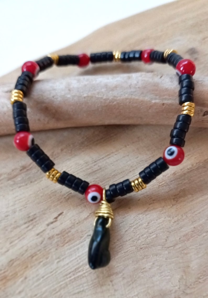 Azabache Bracelet San Benito Bracelet Figa Hand Mal De Ojo - Etsy