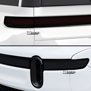 Fits Rivian R1S 2022-2024 Head Tail Light Precut Smoked Vinyl Tint Kit ...