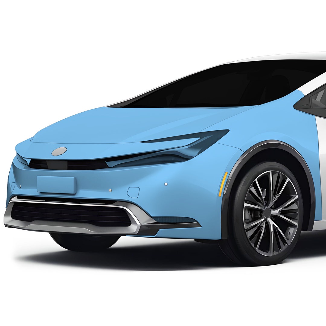 Fits Toyota Prius 2023-2024 Pre Cut Hood Fenders and Front Bumper ...