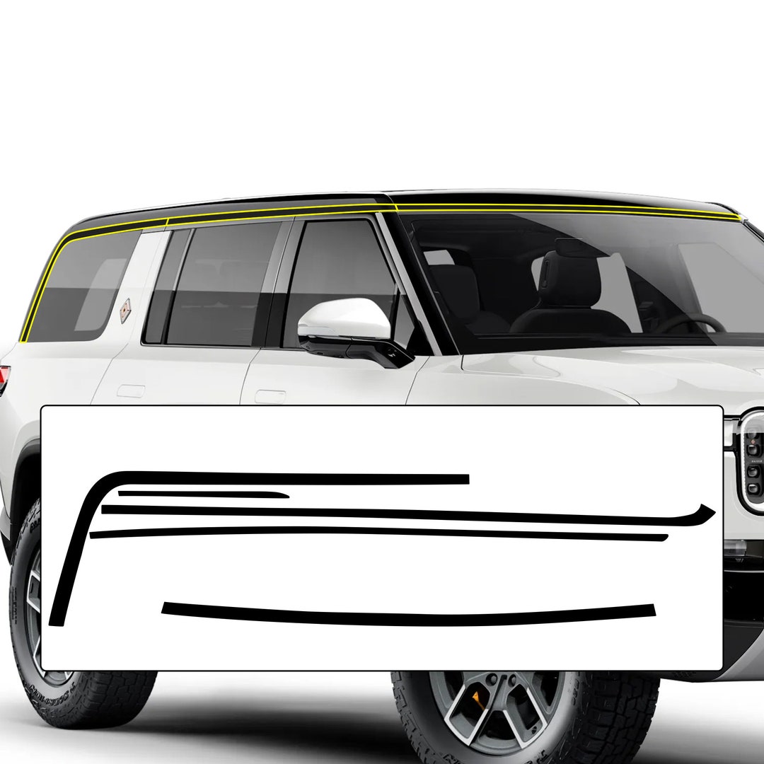 Rivian R1S Chrome Delete Kit: Blackout Vinyl Overlay (2022-2024) - Etsy