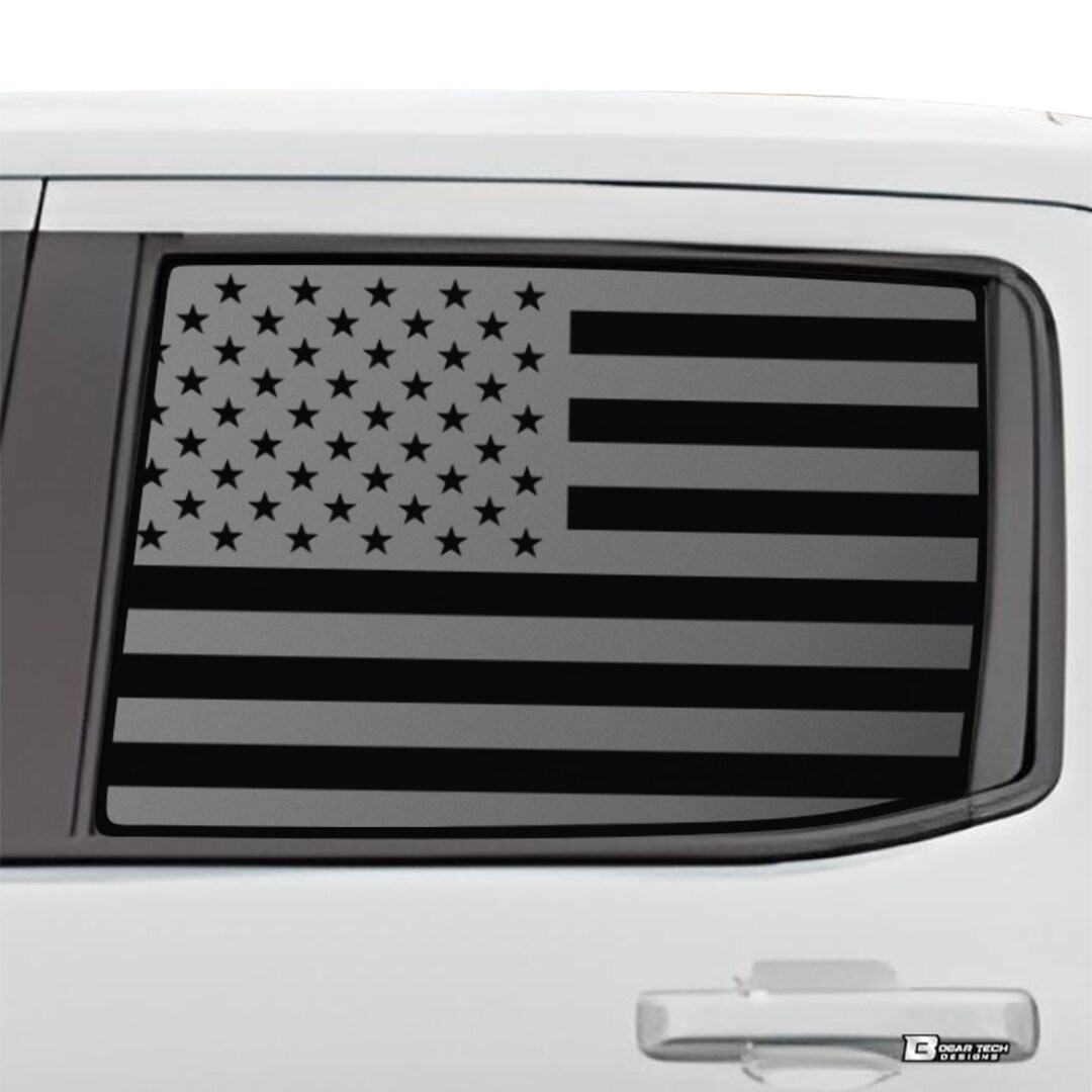 Fits 2022 2023 Ford Maverick Rear Side Window American Flag Vinyl Decal ...