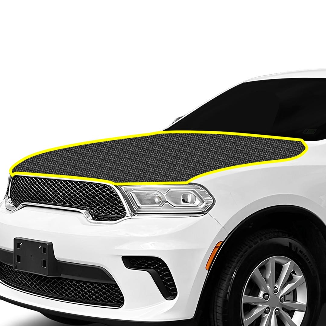 Dodge Durango Hood Paint Protection Film: Gloss Black Carbon Fiber ...