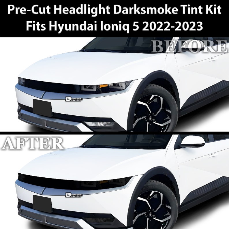 Hyundai Ioniq 5 Smoked Vinyl Head & Tail Light Tint Kit (2022-2026) - Etsy