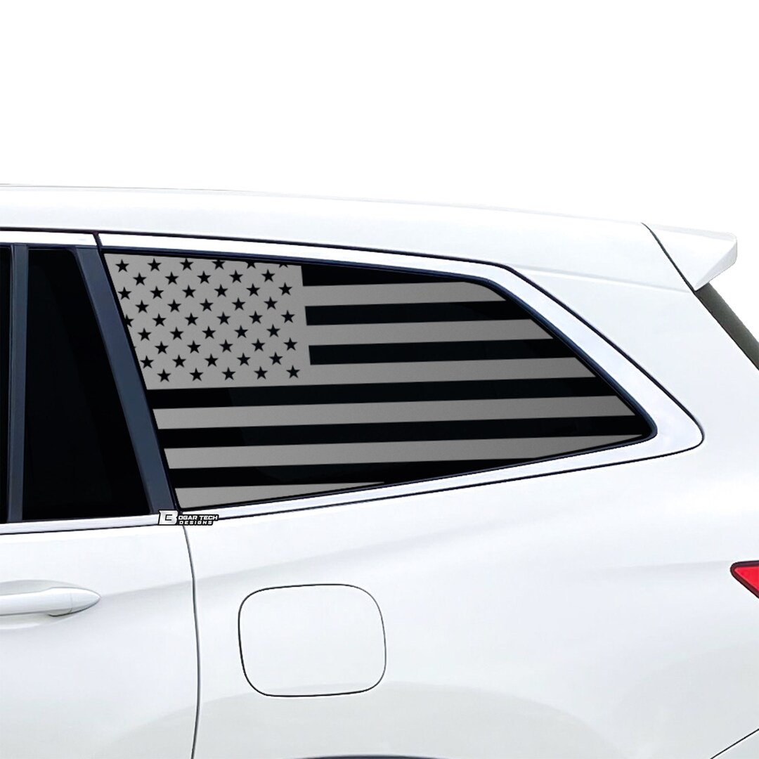 Fits 2016 - 2022 Honda Pilot Quarter Window American Flag Vinyl Decal ...
