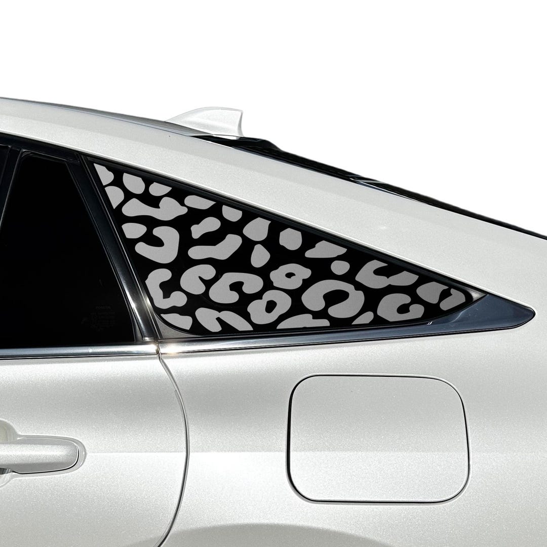 Fits Toyota Mirai 2021-2026 Quarter Window Animal Leopard Cheetah Cow ...