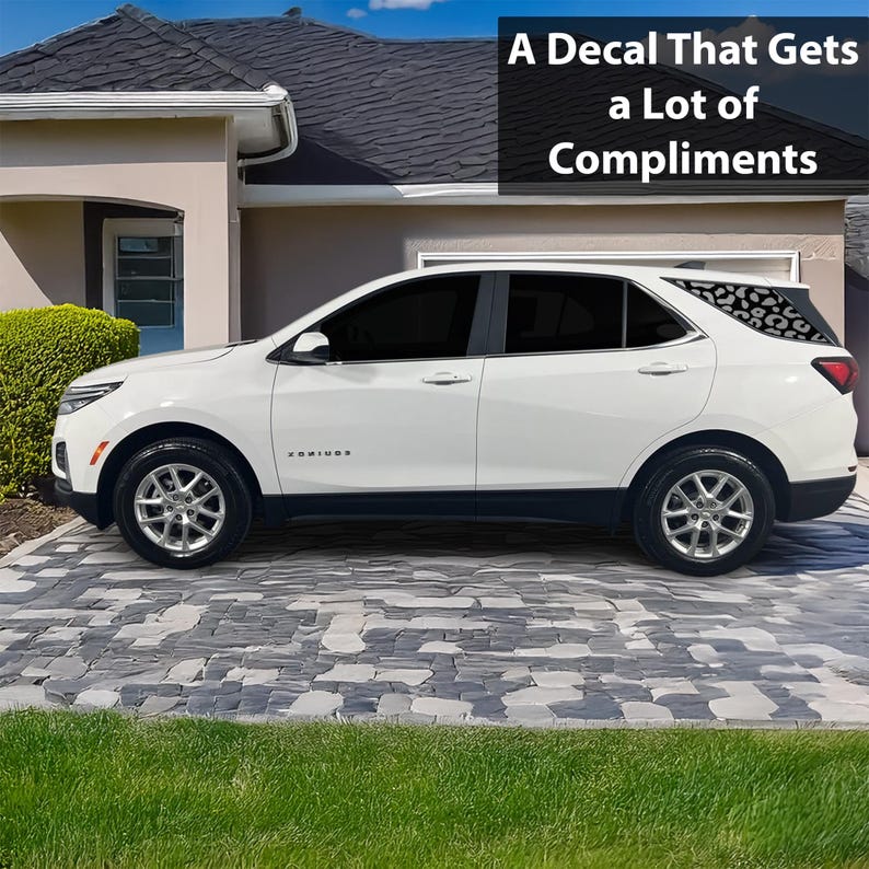 Chevy Equinox Animal Print Window Decal: Leopard Cheetah Cow Vinyl ...