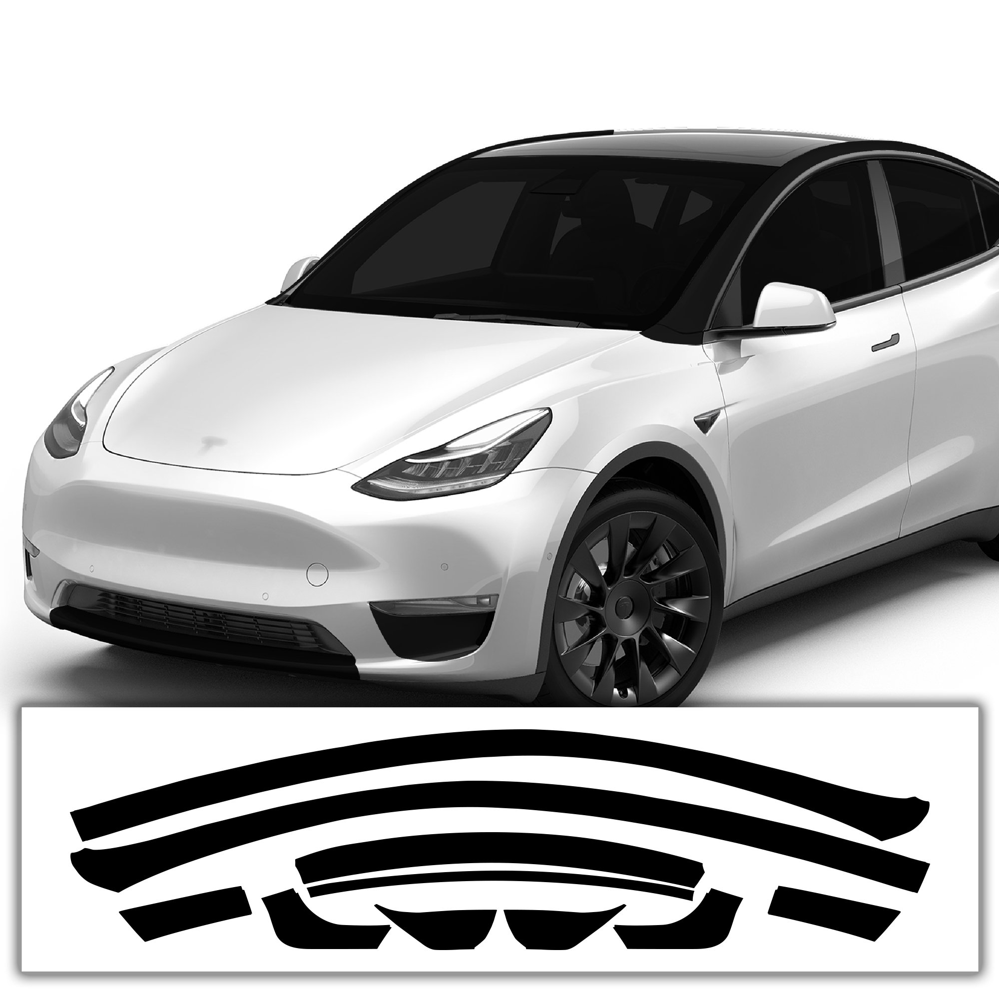 Fits Tesla Model Y Pillars Fog Light Front Bumper Delete - Etsy Ireland