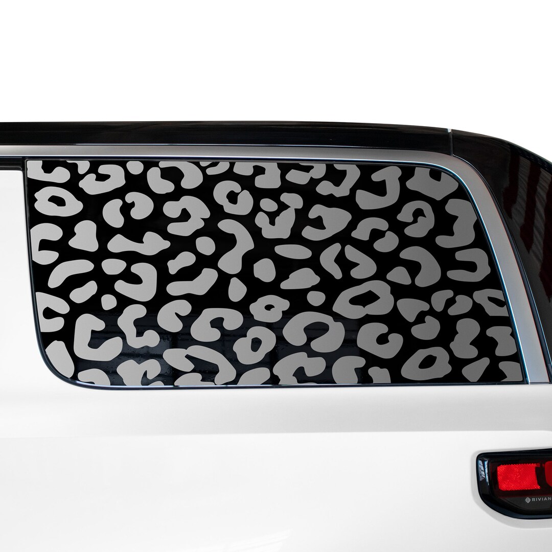 Fits Rivian R1S 2022-2024 Quarter Window Animal Leopard Cheetah Cow ...