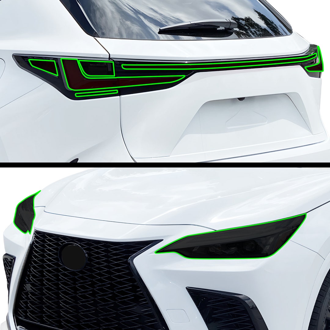 Fits Lexus NX 2022 2023 2024 2025 Head Tail Light Precut Smoked Vinyl ...