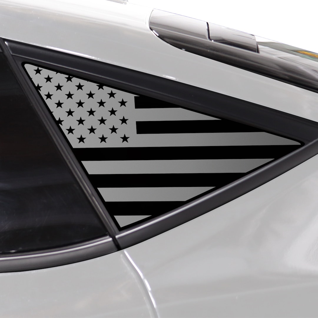 Fits Acura Integra 2023-2024 Quarter Window American Flag Vinyl Decal ...