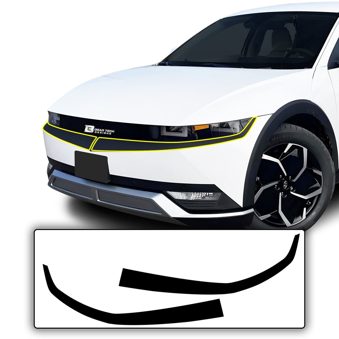 Fits Hyundai Ioniq 5 Side Rear Front Bumper Vinyl Chrome Delete Trim ...