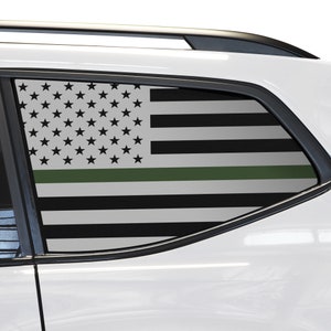 Fits Volkswagen Atlas 2018-2023 Quarter Window American Flag Vinyl ...