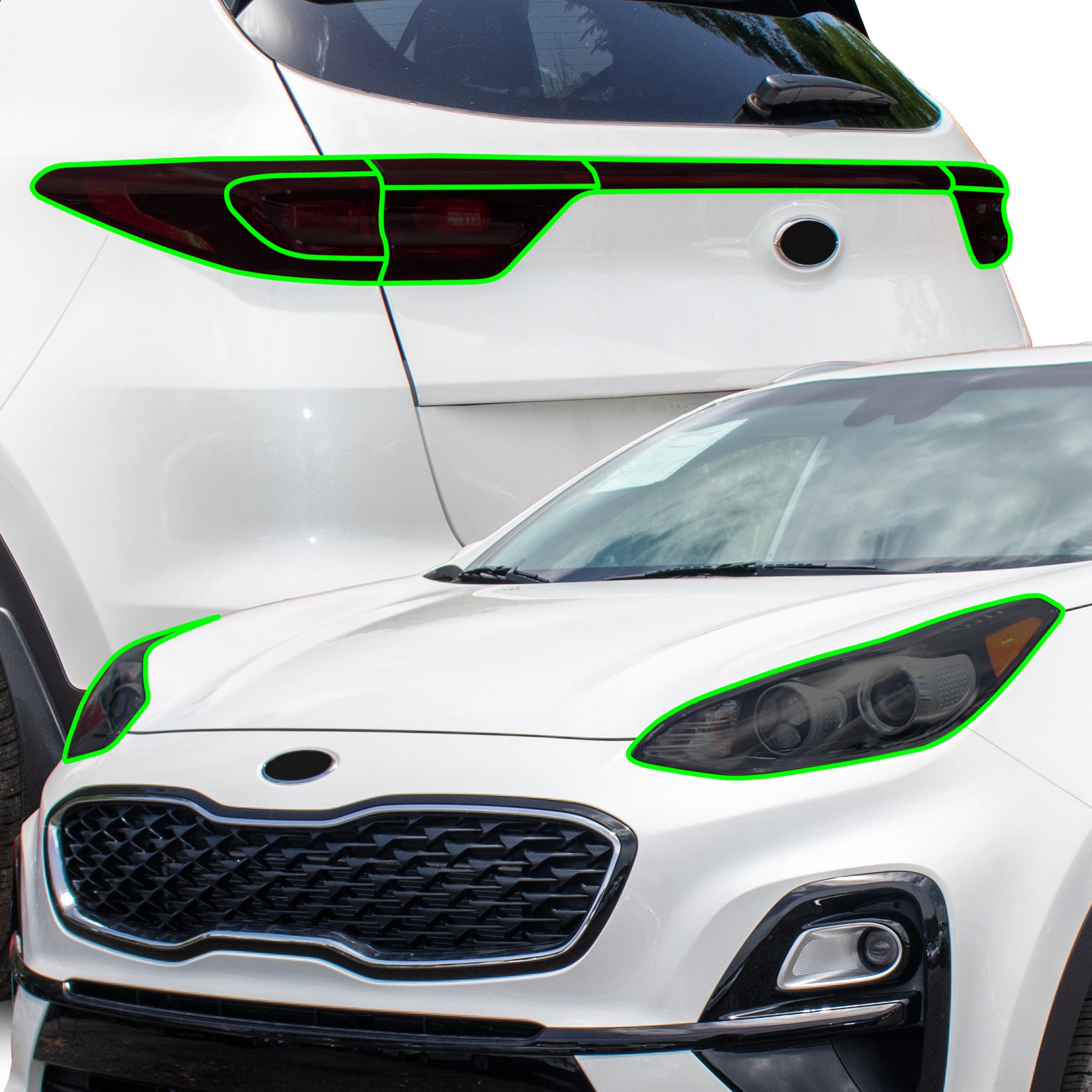 Kia sportage tail light cover store