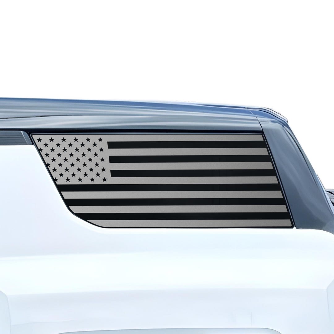Fits GMC Hummer EV SUV 2024+ Quarter Window American Flag Vinyl Decal ...